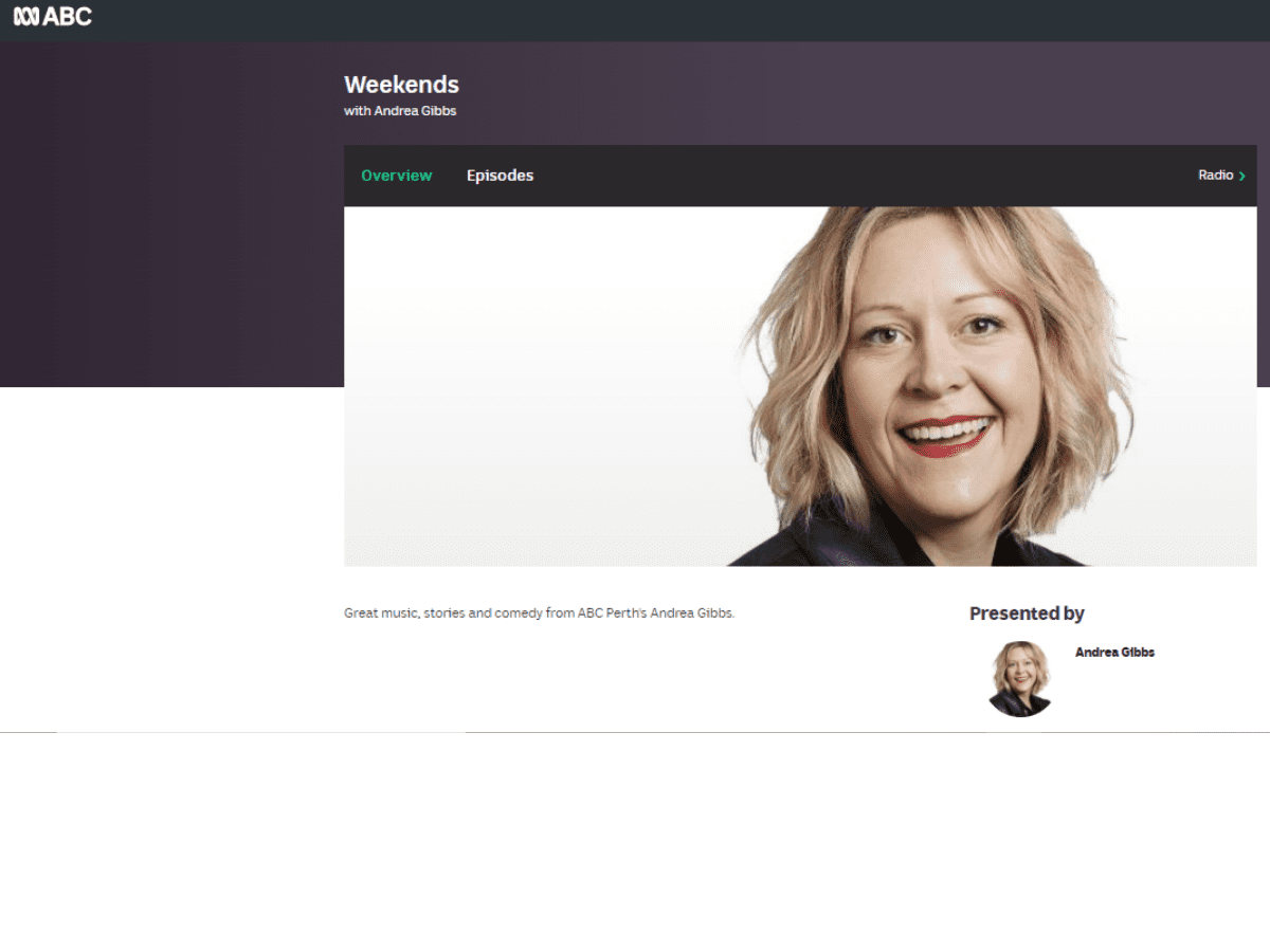 ABC Weekends with Andrea Gibbs